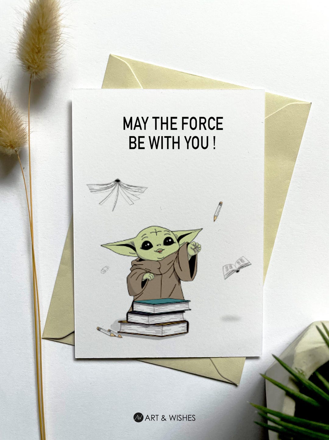 Greeting Card "may the Force Be With You" | Motivational ...