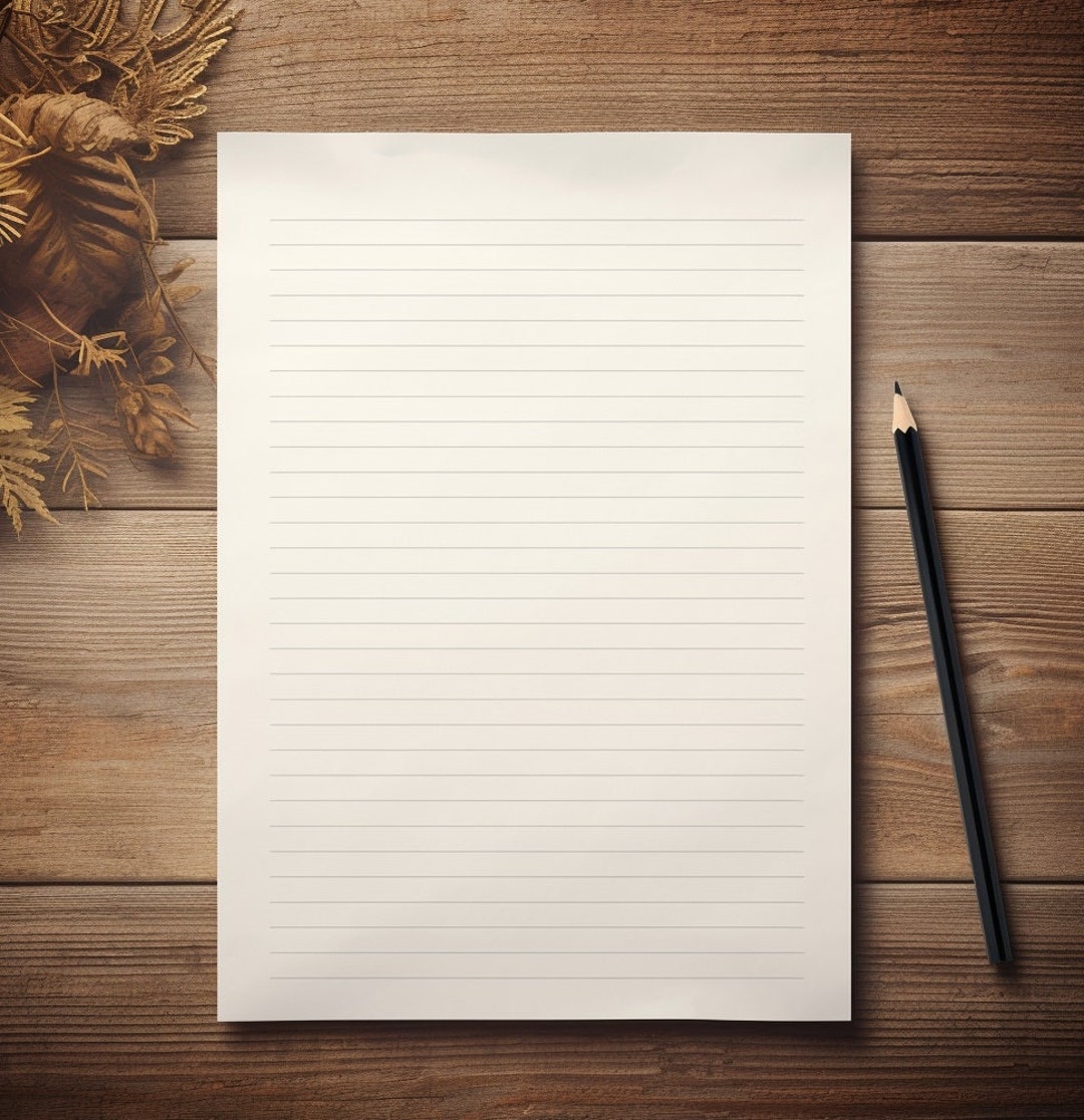 Printable Lined Paper. Templates. Digital Lined Paper Bundle. Digital ...