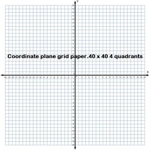 Printable Grid/graph Paper. Digital Bundle. Templates. Quadrant ...