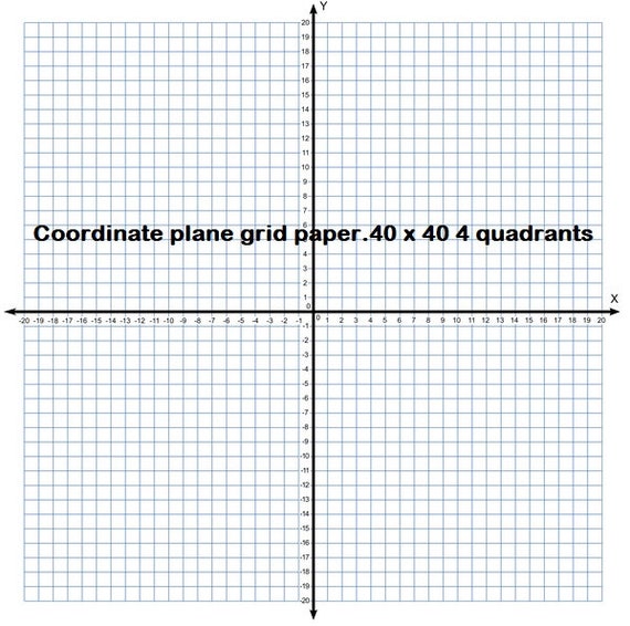 Coordinate Plane Graph Paper Numbered