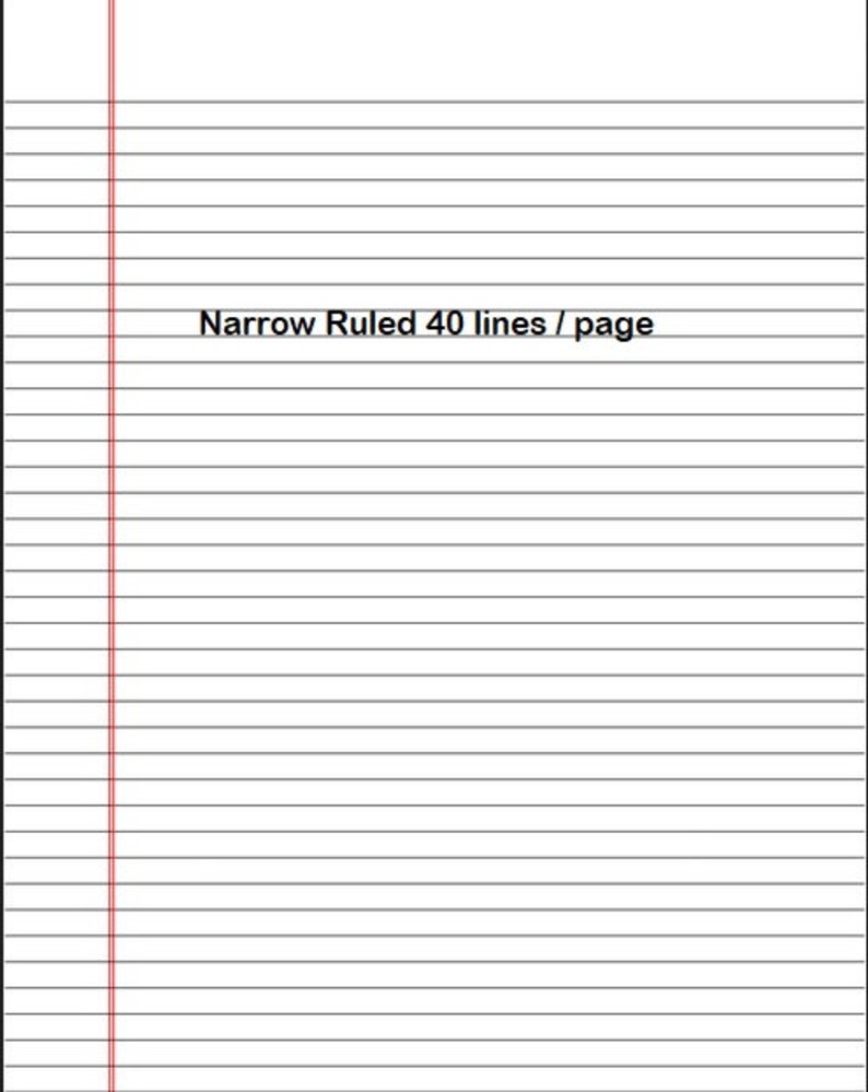 Printable Lined Paper. Templates. Digital Lined Paper Bundle. Digital ...