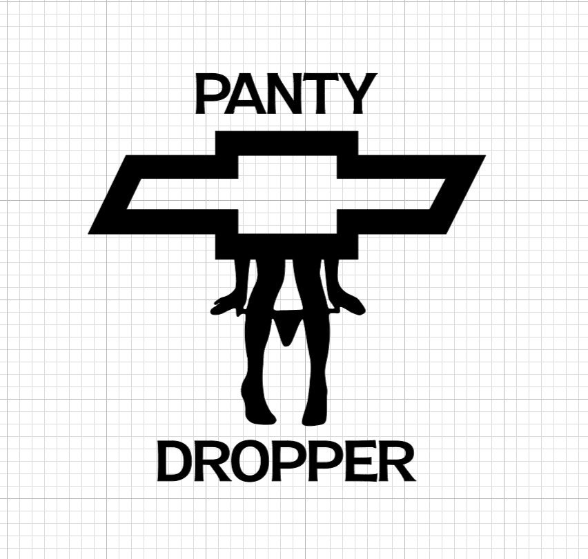 Chevy Panty Dropper Vinyl Sticker Gloss Etsy