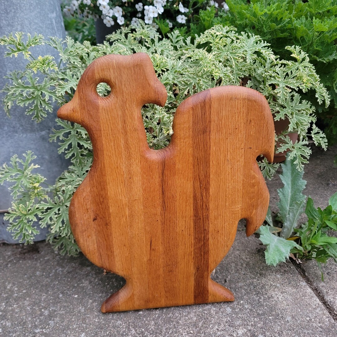 Vintage Chicken Profile Cutting Board, Vintage Wood Cutting Board ...