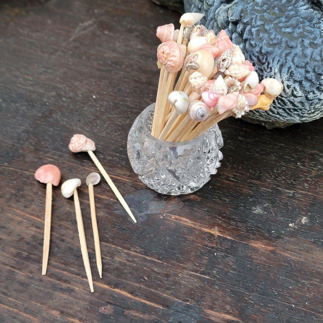 Vintage Seashell Appetizer Picks: Beach Bar Charcuterie (set of 40) - Etsy
