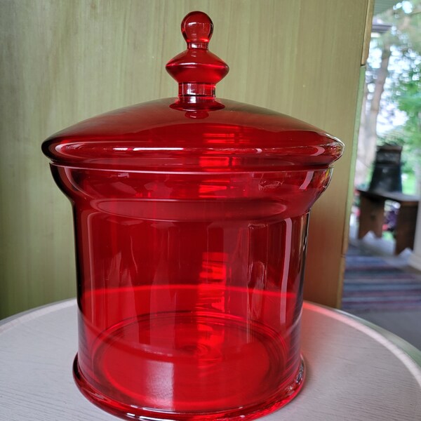 Vintage Red Glass - Etsy