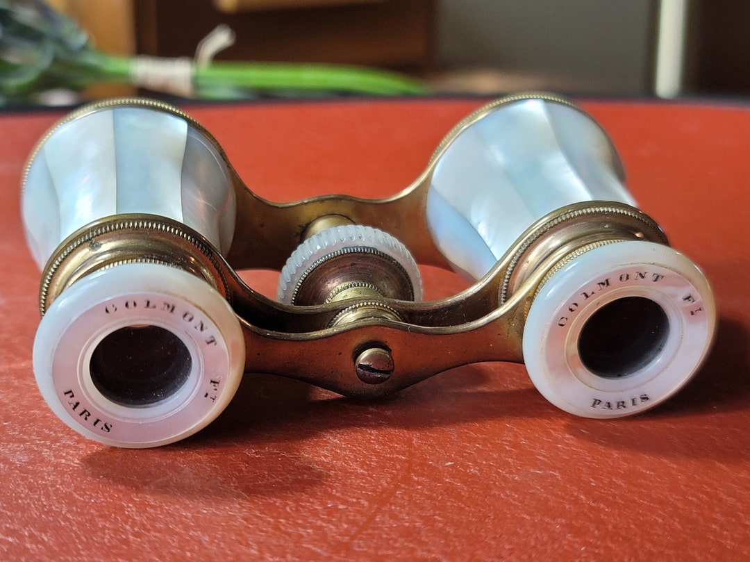 Antique Colmont Paris Mother of Pearl Opera Glasses With Case - Etsy