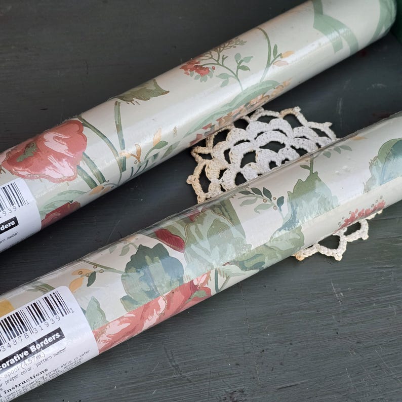 Vintage York Wallpaper Border Rolls, 15 Inch Wide X 3 Yards, New ...