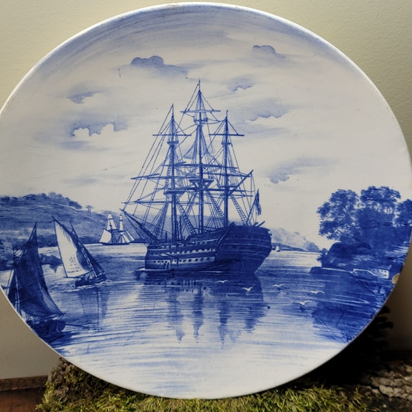 Antique Blue Plates - Etsy