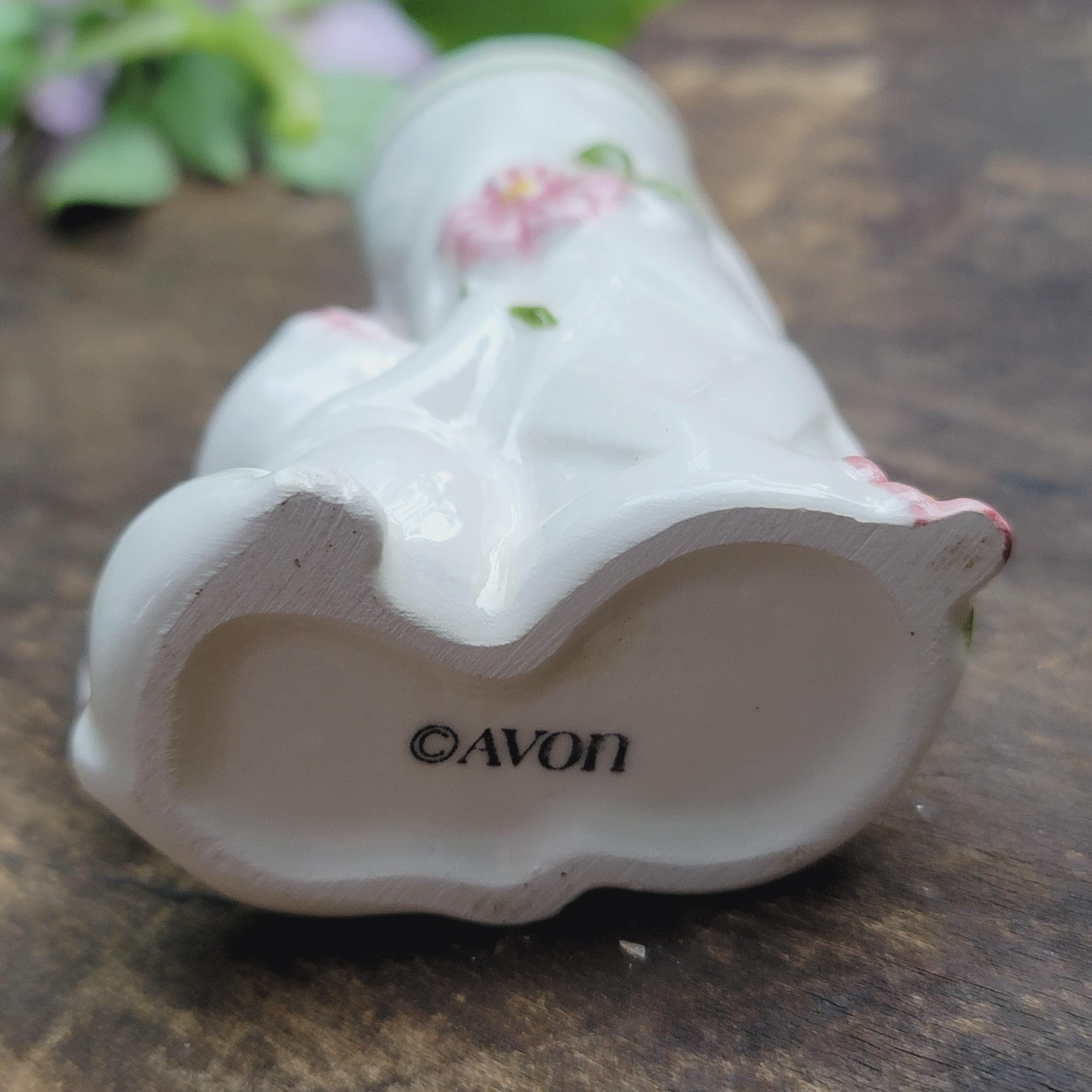 Vintage Avon Bunny Bud Vase: Porcelain Easter Decor Figurine, Floral ...