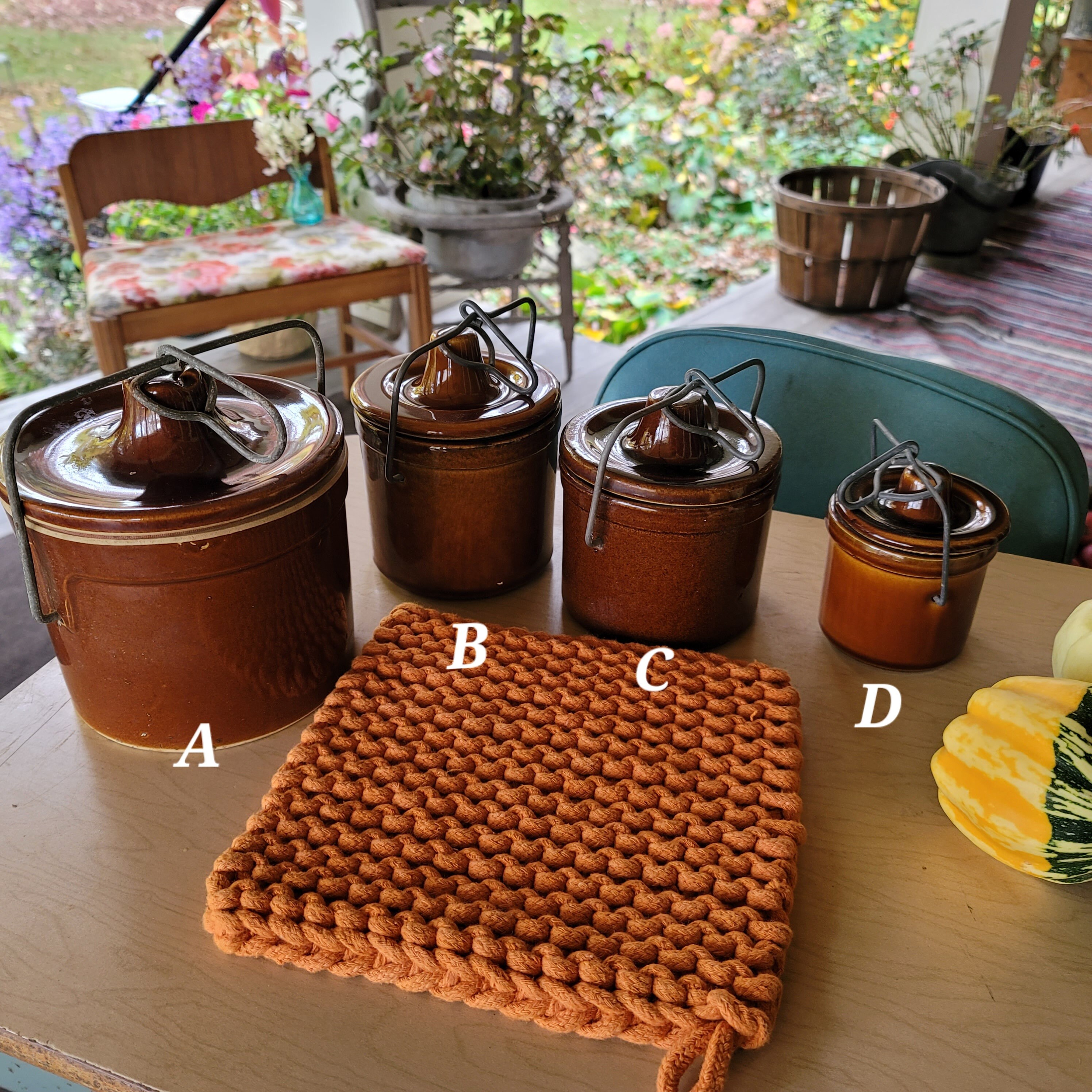 Vintage Brown Crock Bale Wire Closure, Your Choice - Etsy