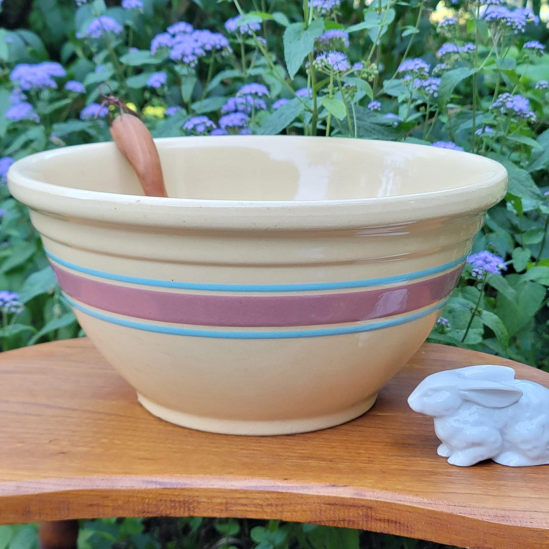 Large Oven Ware #12 Bowl, Vintage Banded Bowl, 12-inch Mixing Bowl - Etsy