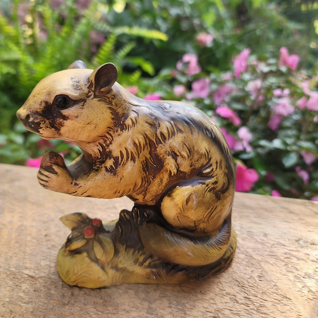 Vintage Napcoware Chipmunk Figurine: 1970s Japan Ceramic Decor - Etsy