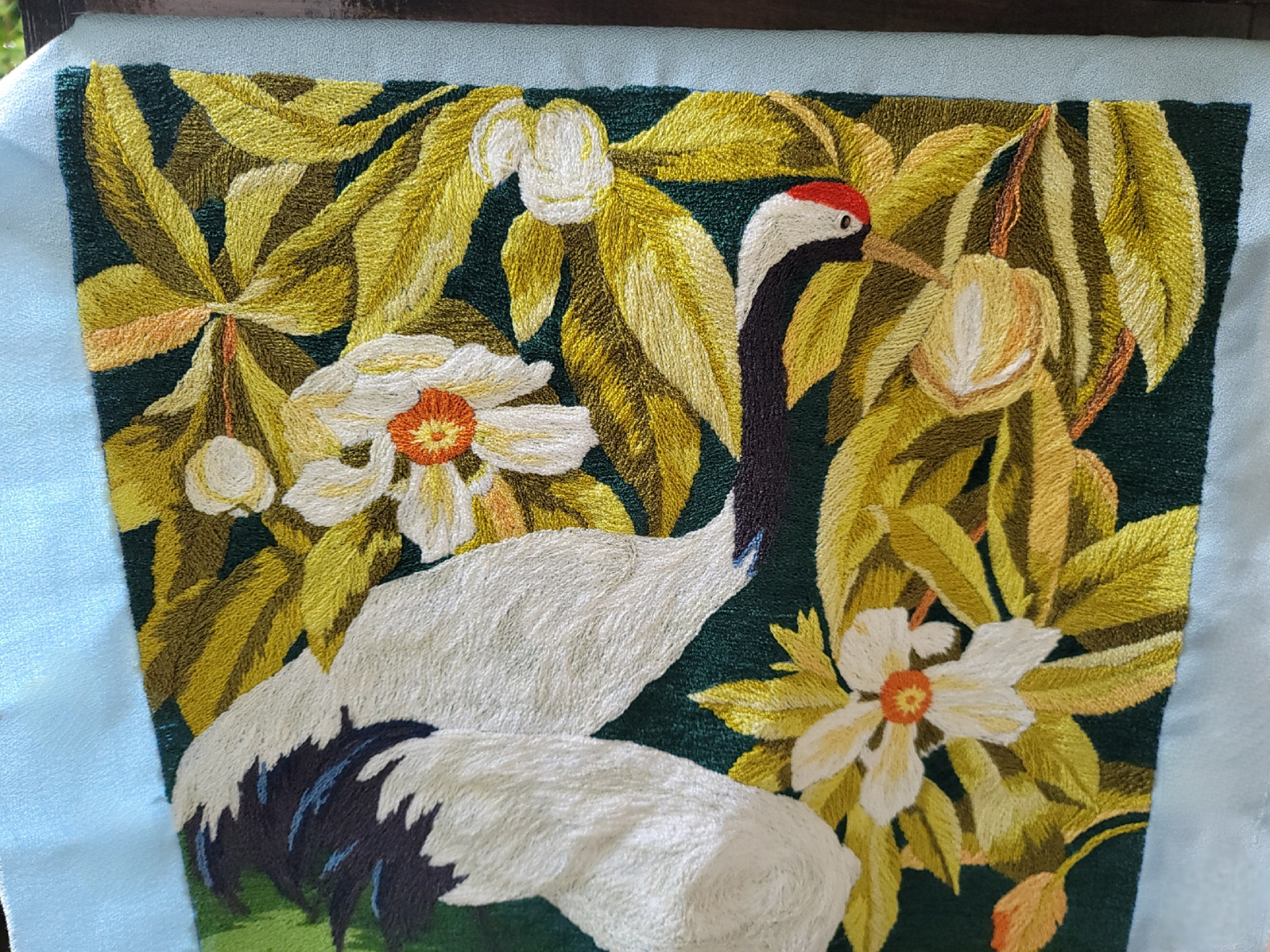 Vintage Crewel Work Crane Birds Matsubato Needlework Pattern - Etsy