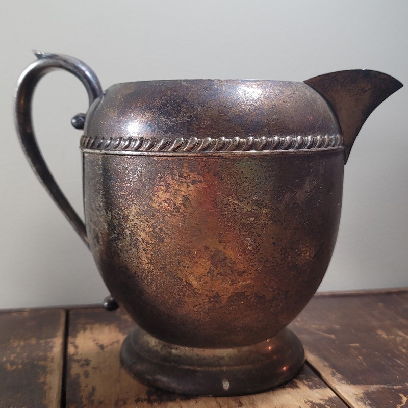 Silver Plate Pitcher - Etsy