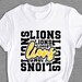 Team Mascot Shirt, Lions Team Shirt, Lions Team Spirit Shirt, Lions Fan ...