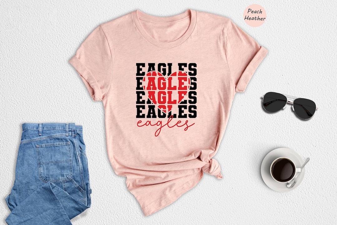 Team Mascot Shirt, Eagles Team Shirt, Eagles Football Shirt, Eagles Fan Shirt, Eagles School ...