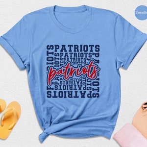 Team Mascot Shirt, Patriots Team Shirt, Patriots Team Spirit Shirt ...