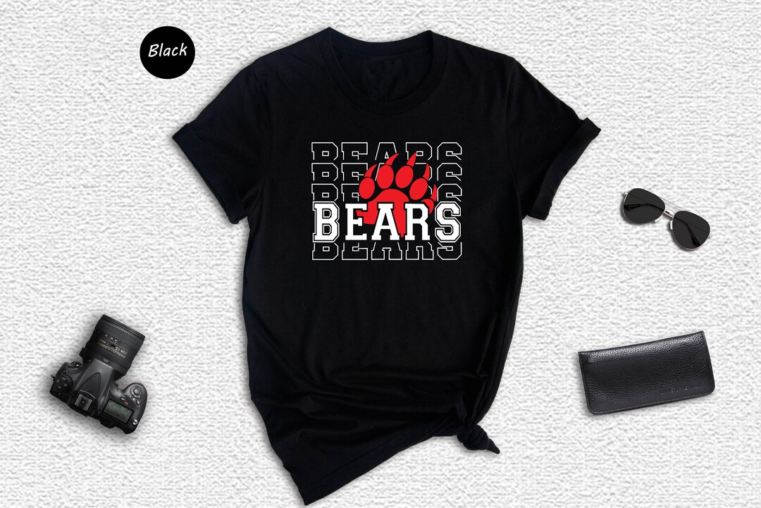 Team Mascot T-shirt, Bears Team Shirt, Bears Team Spirit Tee, Bears Fan ...