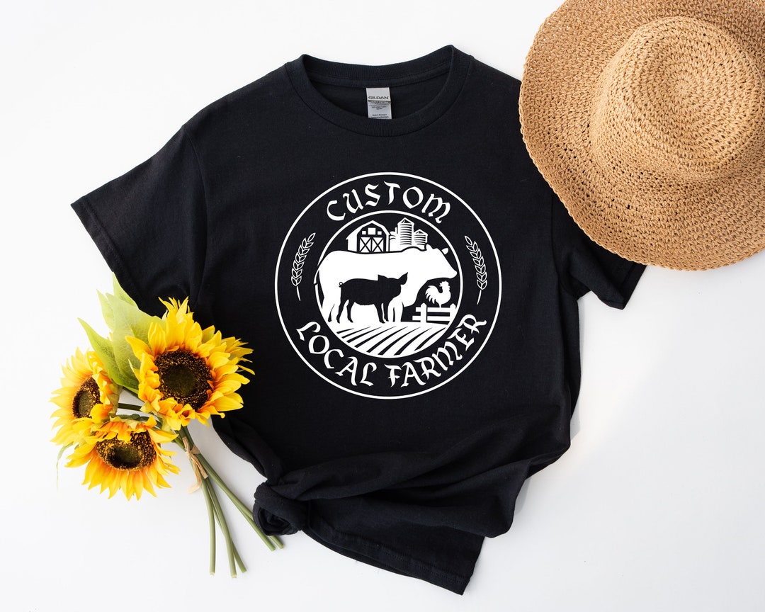Custom Farm Shirt, Farm Animals Outfit, Personalized Gifts, Local ...
