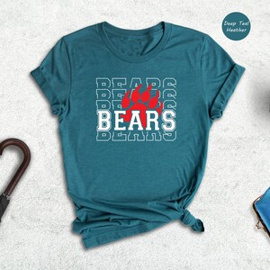 Team Mascot T-shirt, Bears Team Shirt, Bears Team Spirit Tee, Bears Fan ...