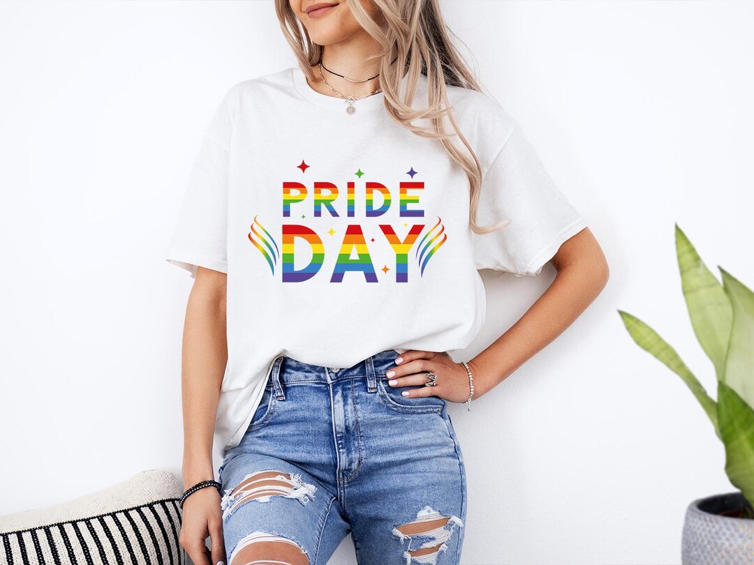 Pride Day Shirt, Lgbtq+ Shirt, Rainbow Flag Shirt, Gay Pride Shirt ...
