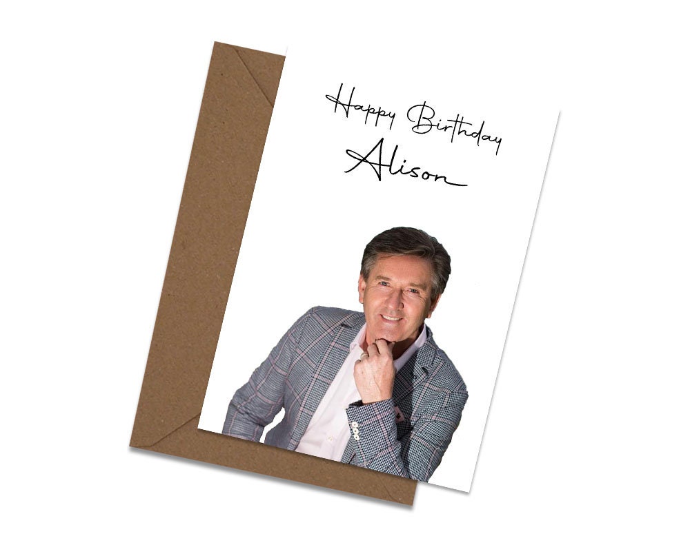 Daniel Odonnell Fan Birthday Card Personlaised Xmas Card Etsy