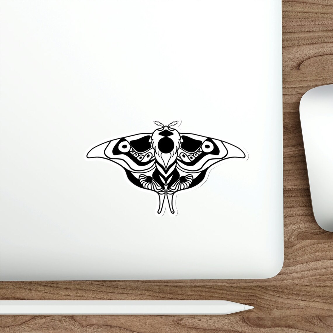 The Last of Us Moth Black and White Sticker | Gaming, Water-resistand ...