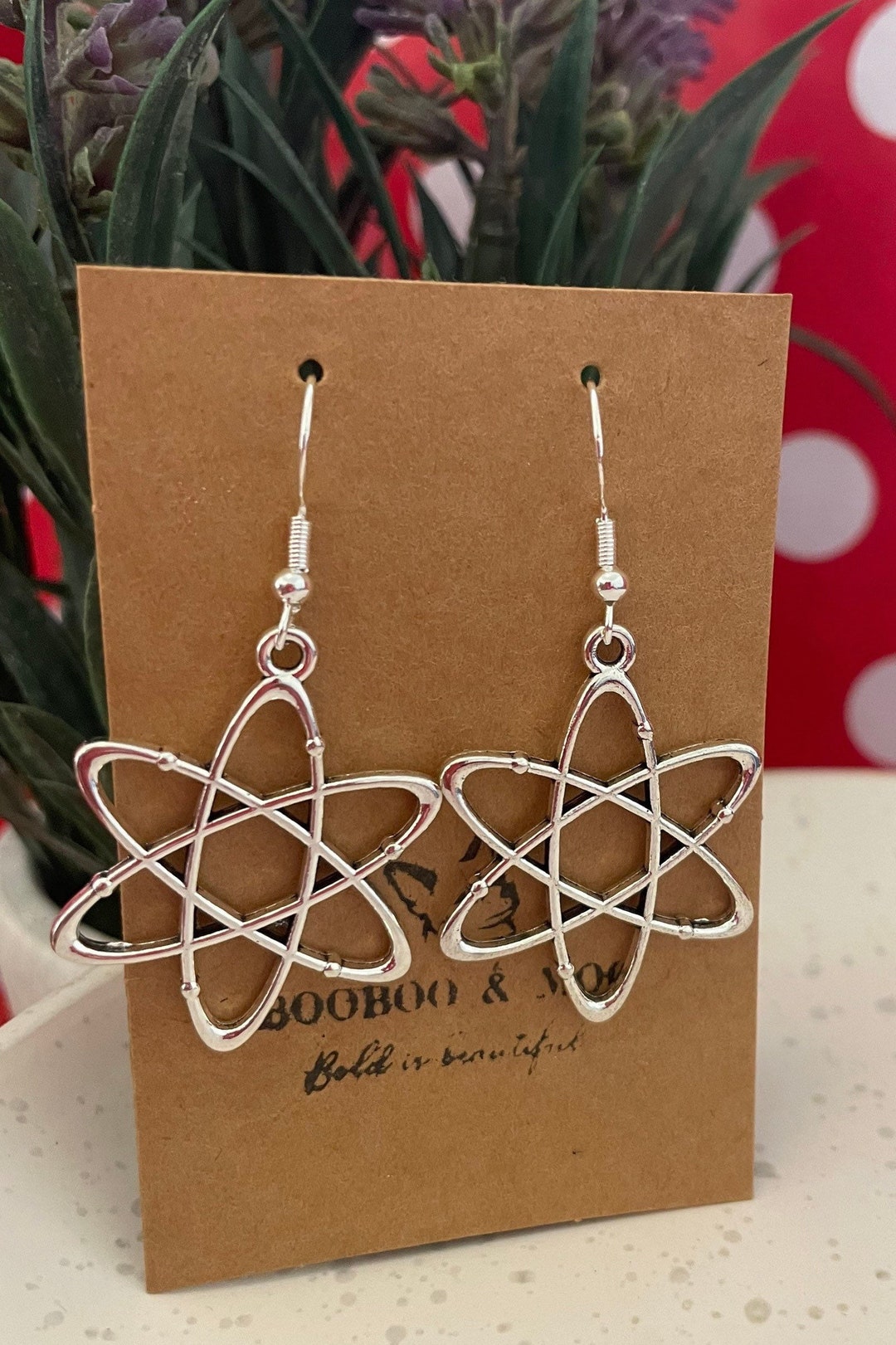 Atom Earrings / Science / Chemistry / Student / Teacher / Geek Chic ...