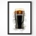 Guinness Wall Art Print, Guinness Beer Decor, Guinness Splash Art, Man ...