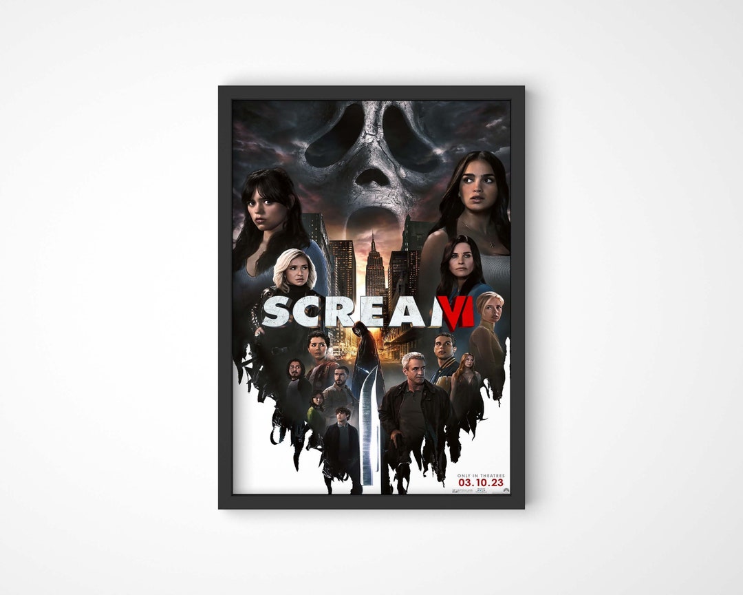 Scream VI 6 2023 Teaser Movie Poster Wall Art Print, Film Poster Print ...