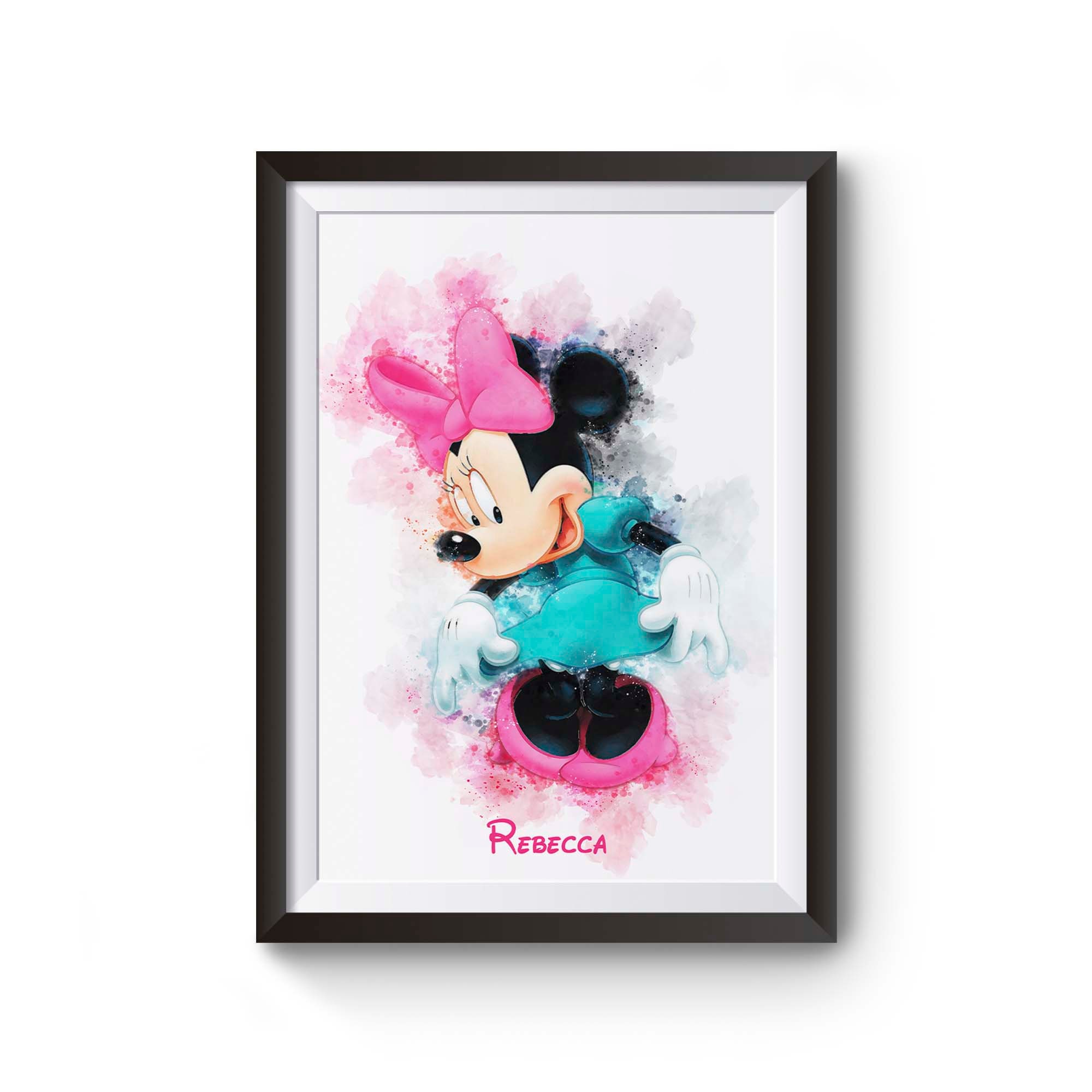 Disney Minnie Mouse Watercolour Premium Matte Vertical Poster sold by ...