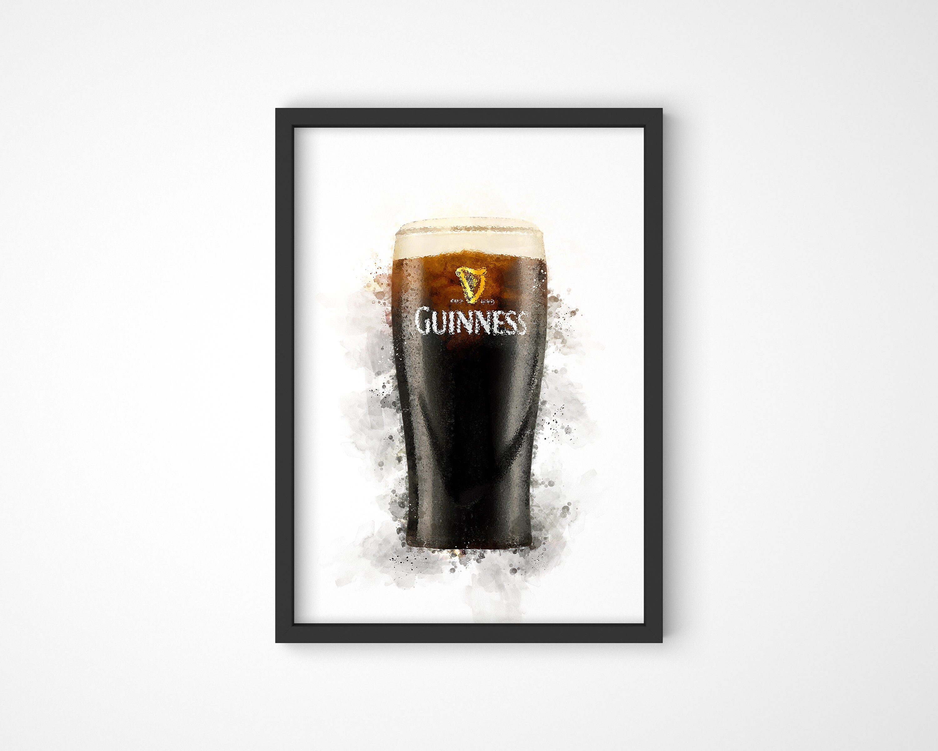 Guinness Wall Art Print Guinness Beer Decor Guinness Splash - Etsy