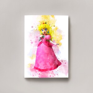 Super Mario Bros Watercolour Prints Set of 6, Mario Poster Mario Print ...