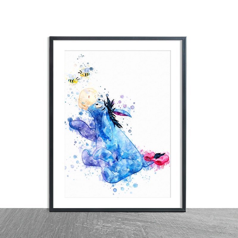 Eeyore Watercolor - Etsy