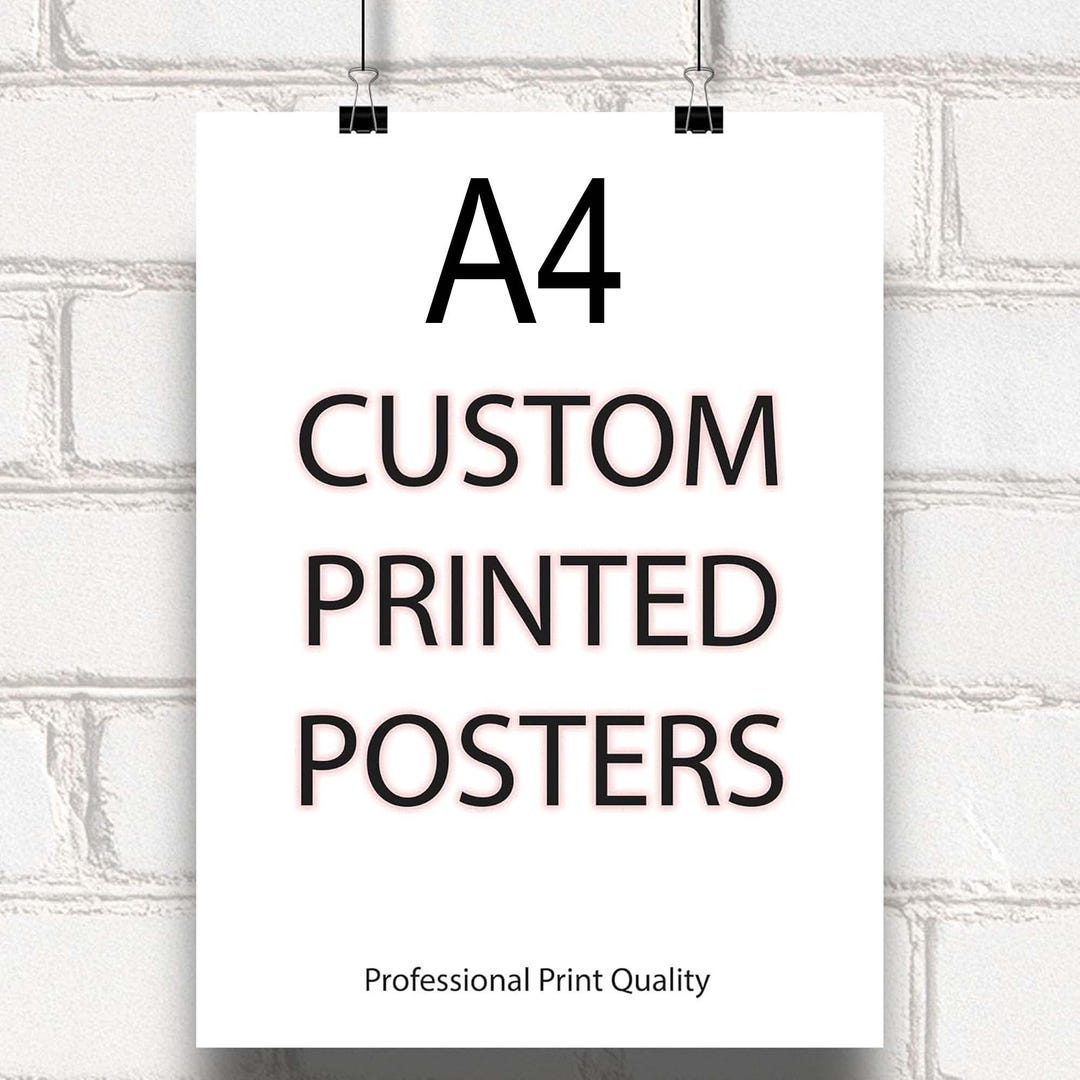 Custom A4 Poster Printing Service | High-quality Photo & Poster Prints ...