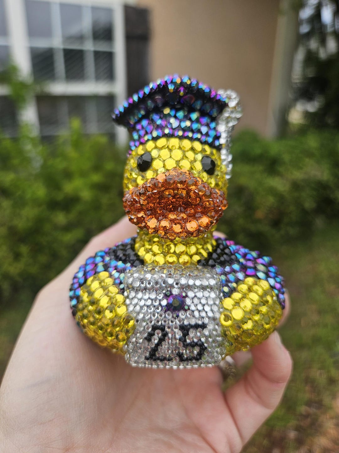 2025 Glam Bling Graduation Rhinestone Rubber Duck, Jeep Dashboard Duck ...