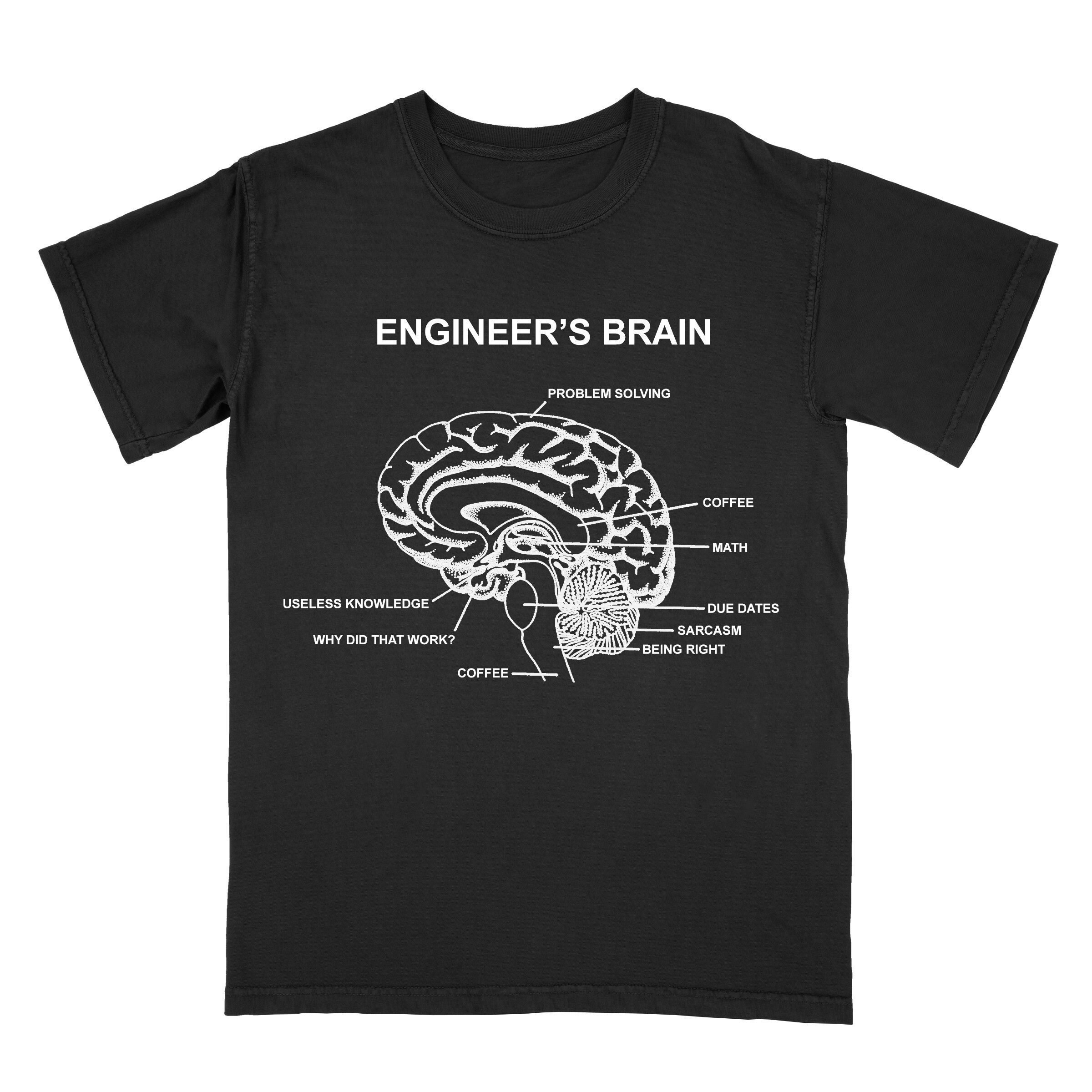 ENGINEER BRAIN Engineer Shirt Engineer Gifts Engineer Shirt - Etsy