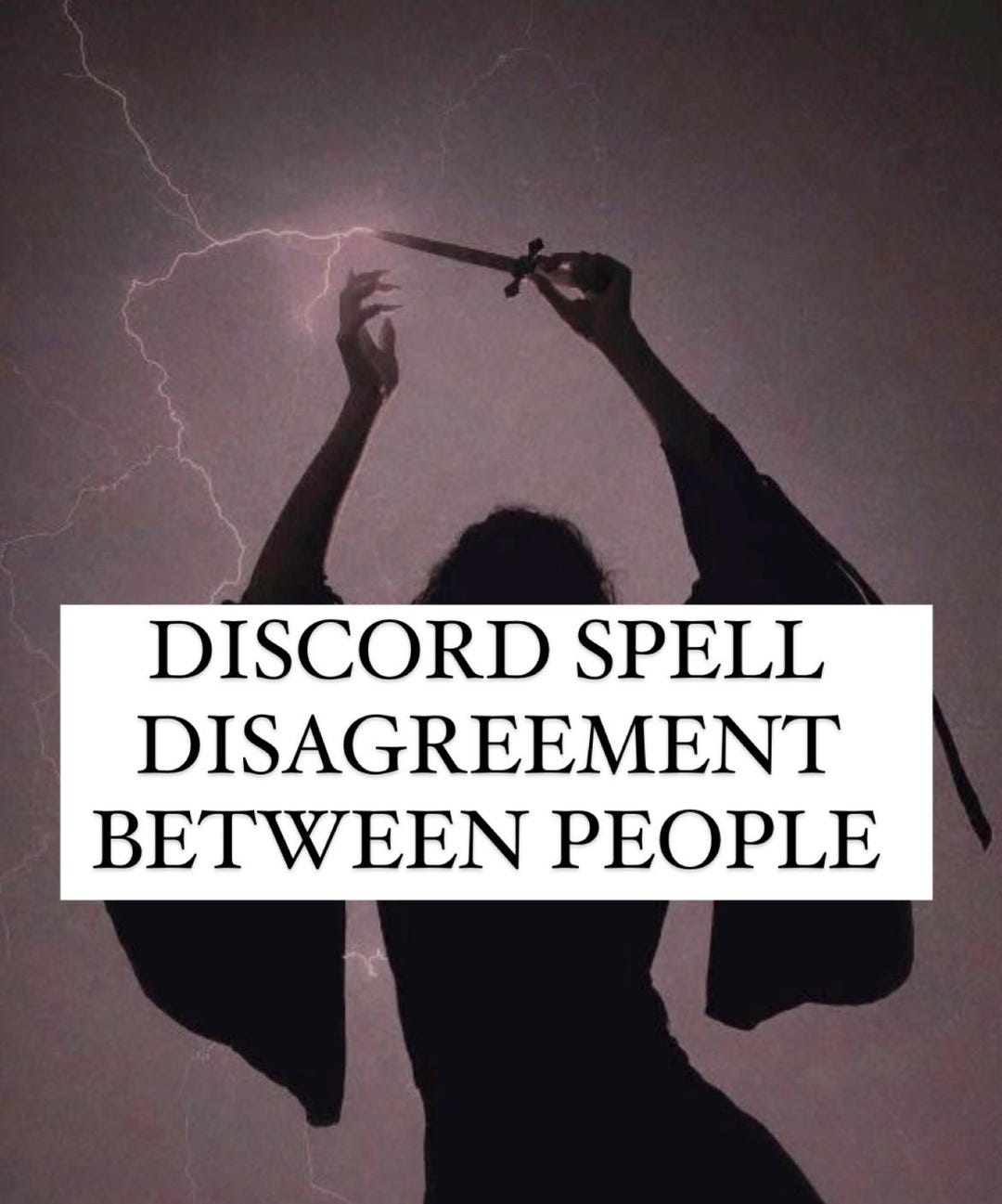 Discord Spell, Disagreement Between People. Black Magic - Etsy