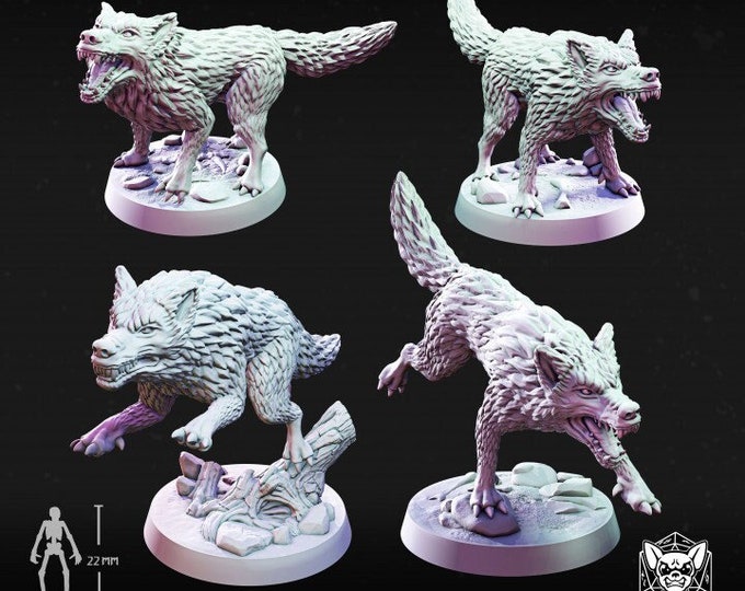 Wolf Miniature Pack - Etsy