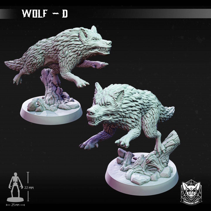 Wolf Miniature Pack - Etsy