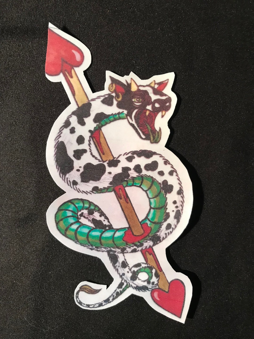 Bleeding Snake Sticker - Etsy