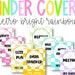 Editable Binder Covers and Spines retro Rainbow Classroom Decor ...