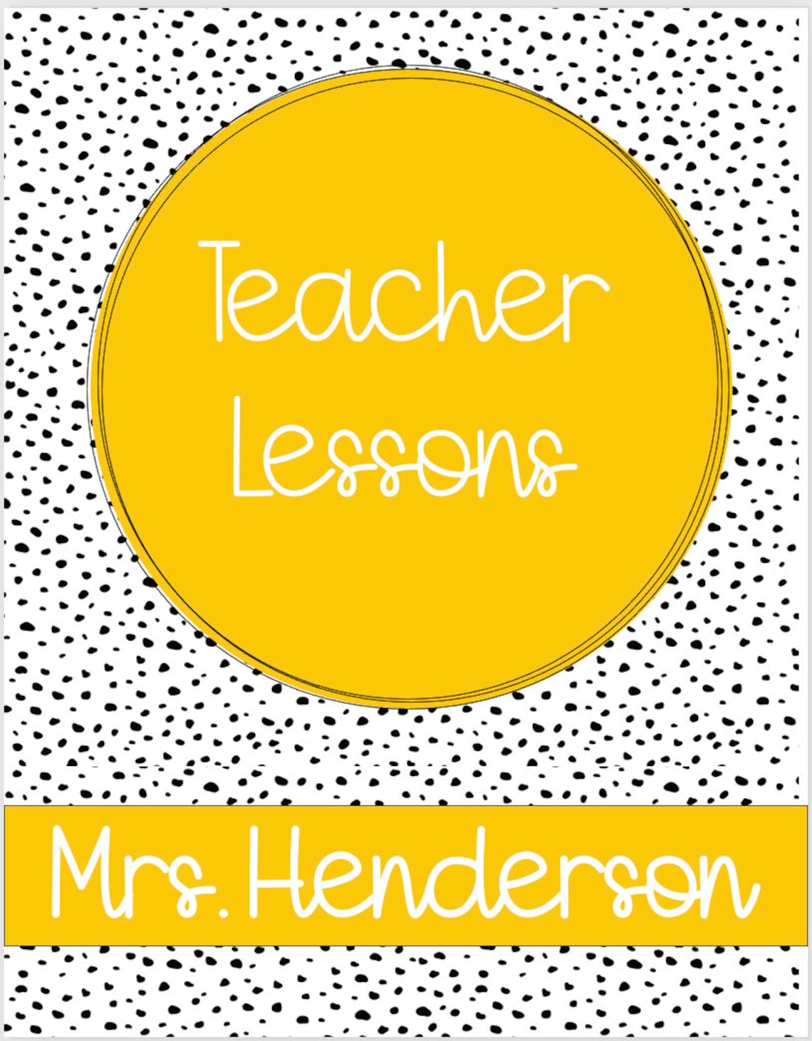 Editable Binder Covers and Spines spotted Rainbow Classroom Decor ...