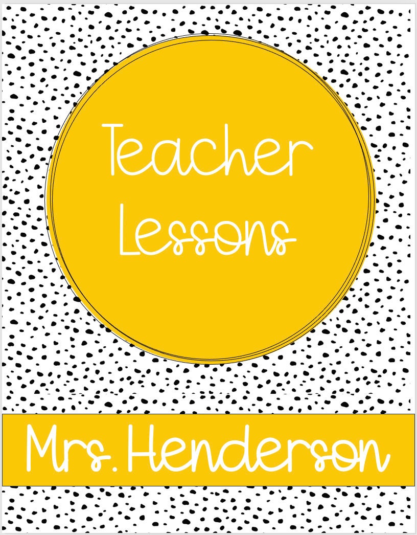 Editable Binder Covers and Spines spotted Rainbow Classroom Decor ...