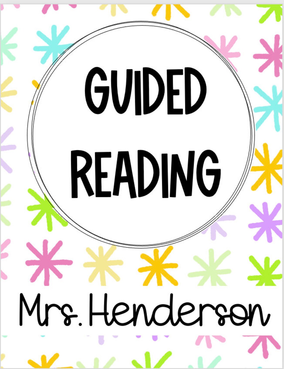 Editable Binder Covers and Spines bright Rainbow Accents - Etsy