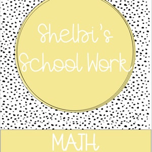 Editable Binder Covers and Spines spotted Rainbow Classroom Decor ...