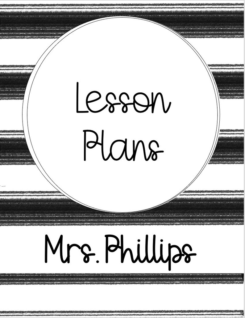 Editable Binder Covers and Spines |black & White Classroom Decor ...