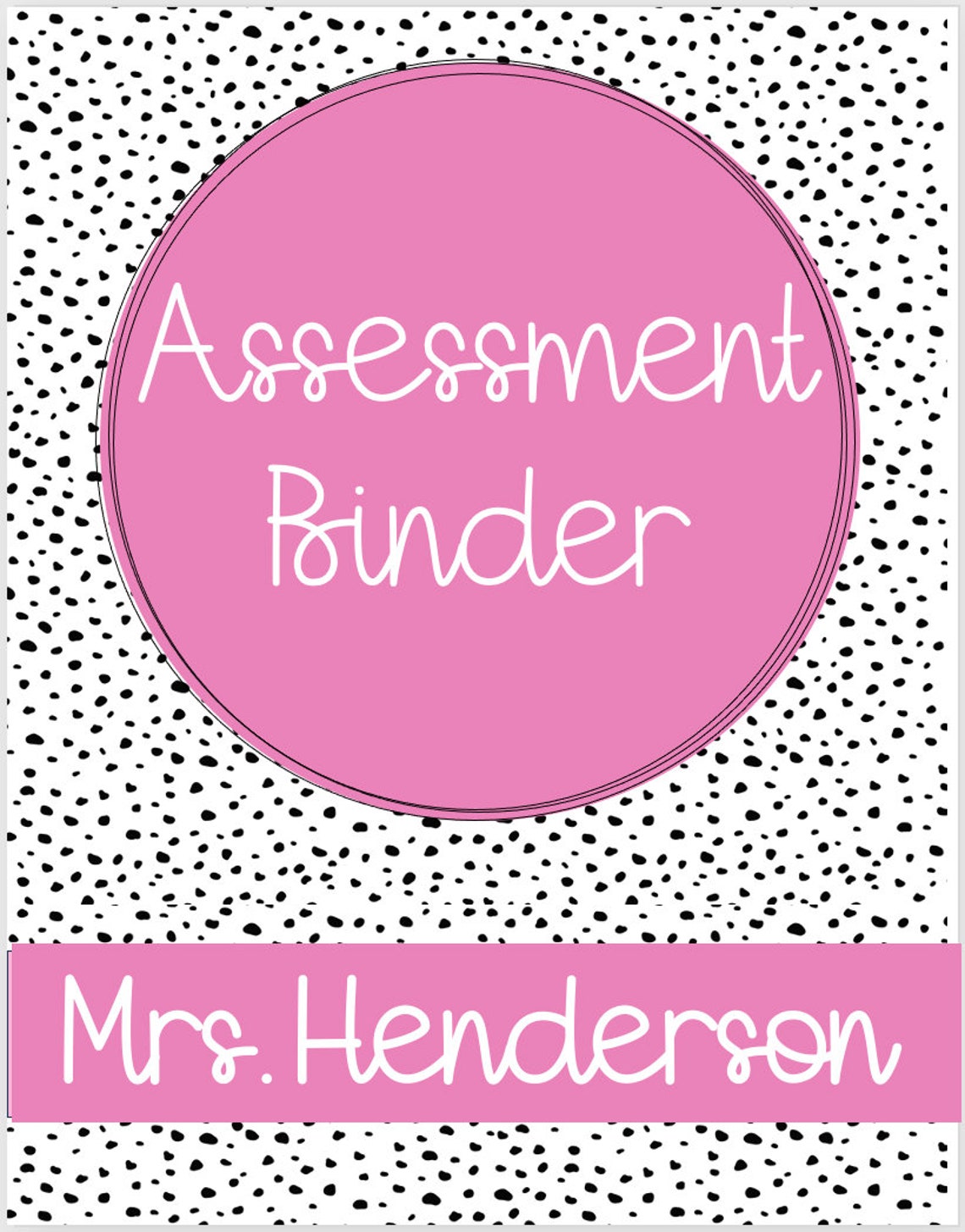 Editable Binder Covers and Spines spotted Rainbow Classroom Decor ...