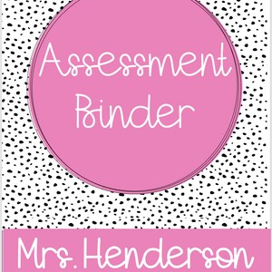 Editable Binder Covers and Spines spotted Rainbow Classroom Decor ...