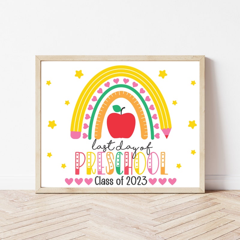 Last Day Preschool - Etsy